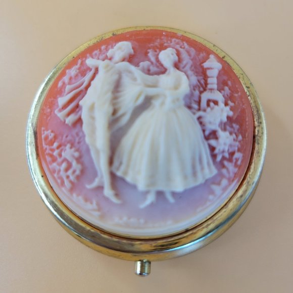 Accessories | Vintage Victorian Dancing Couple Pill Box | Poshmark